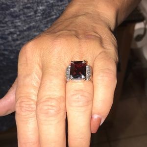 Jewelry | Sterling Silver Marcasite And Ruby Ring | Poshmark